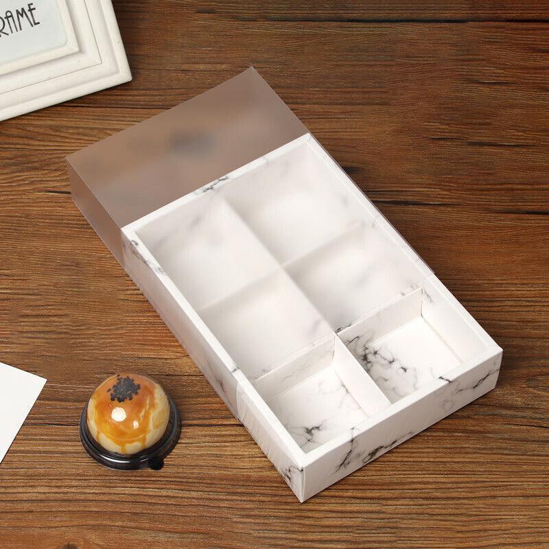 Cavity Craft Paper Moon Cake Box With Translucent Lid | 10pcs Set ...