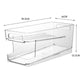 2-Tiers Soda Can Box Holder 1PC Clear Rolling Refrigerator Organizer ...