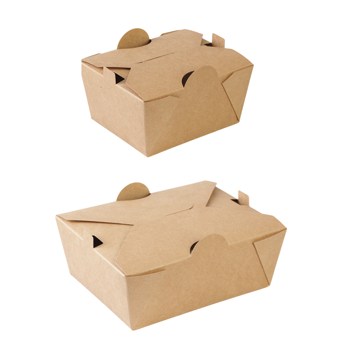 Disposable Kraft Paper Food Boxes With Lid Fried Chicken Fast Food ...