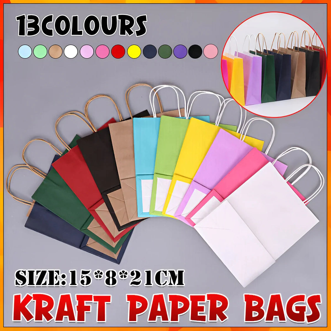 Eco-Friendly Paper Bags with Handles - Stylish & Sturdy Packaging ...