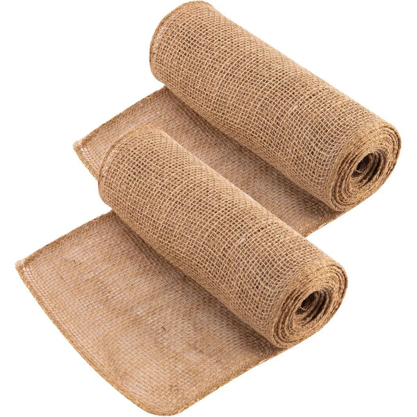 2 Rolls Solid Color Linen Wrap Burlap for Winter Trees – Discount ...