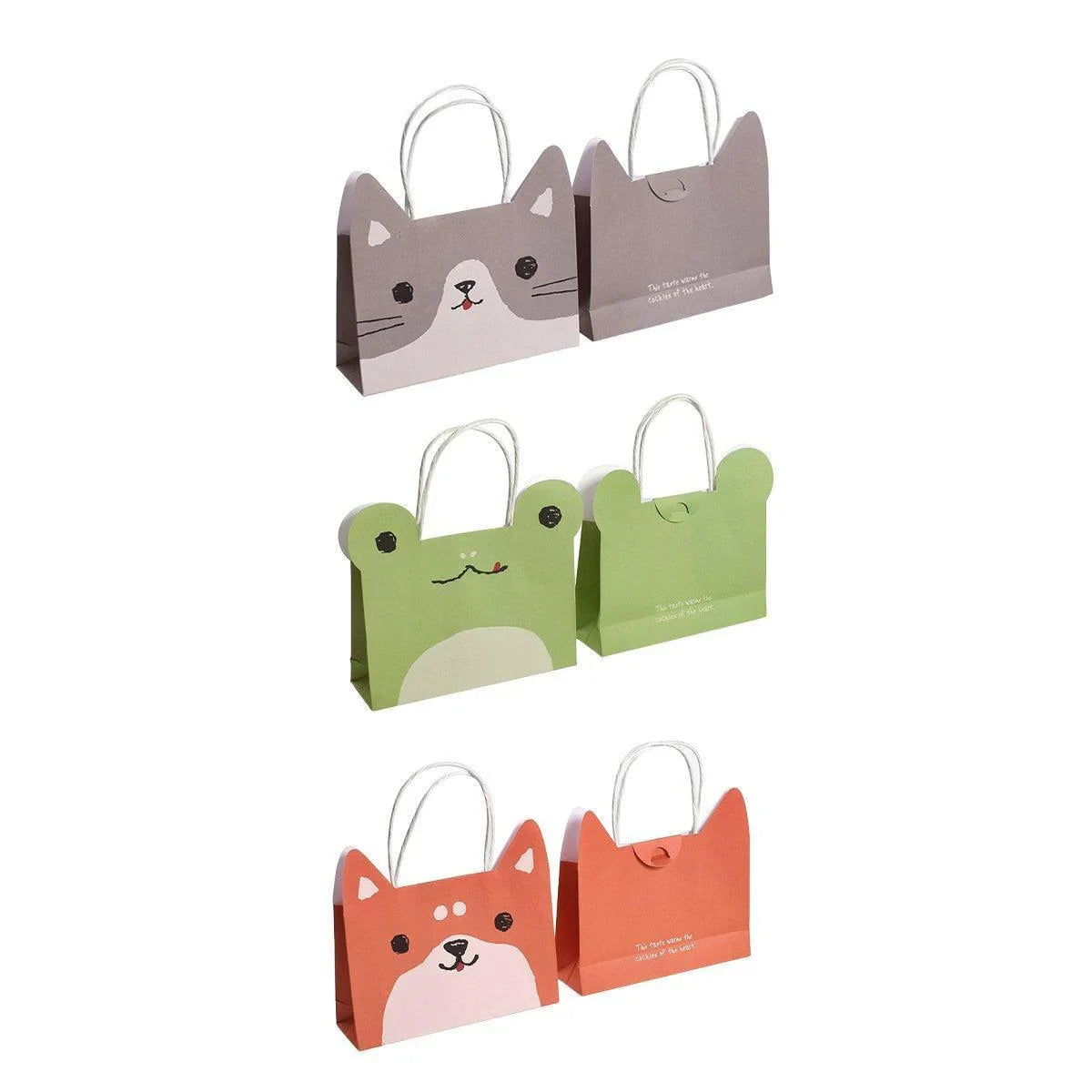 Animal Shaped Gift Bags 20PCS Kraft Paper Cute Designs – Discount ...