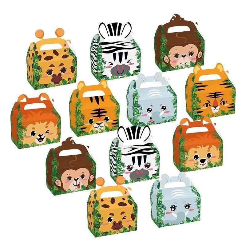Fun Jungle Animal Portable Party Favor Boxes for Your Event – Discount ...