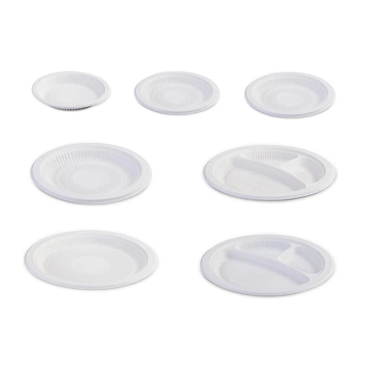 Disposable Plates 100PCS Corn Starch for Parties and Events – Discount ...