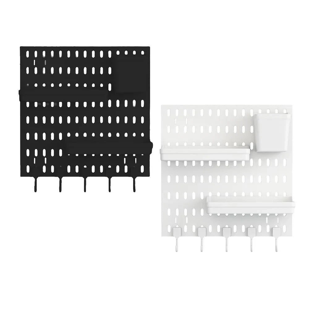 Efficient Peg Board and Hooks Storage Solution – No Drilling Required ...