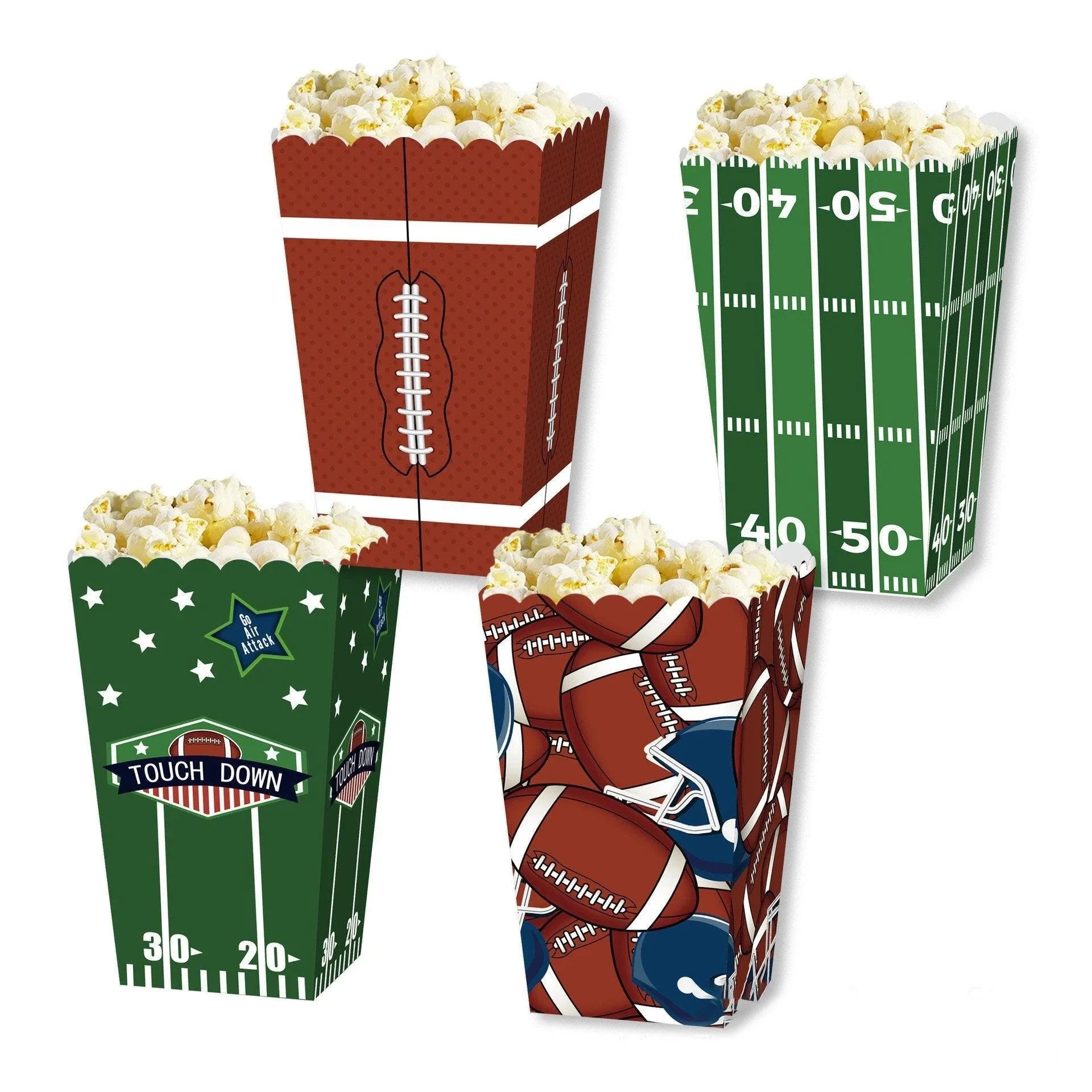 Elevate Your Party with Rugby Popcorn Boxes - Stylish and Durable ...