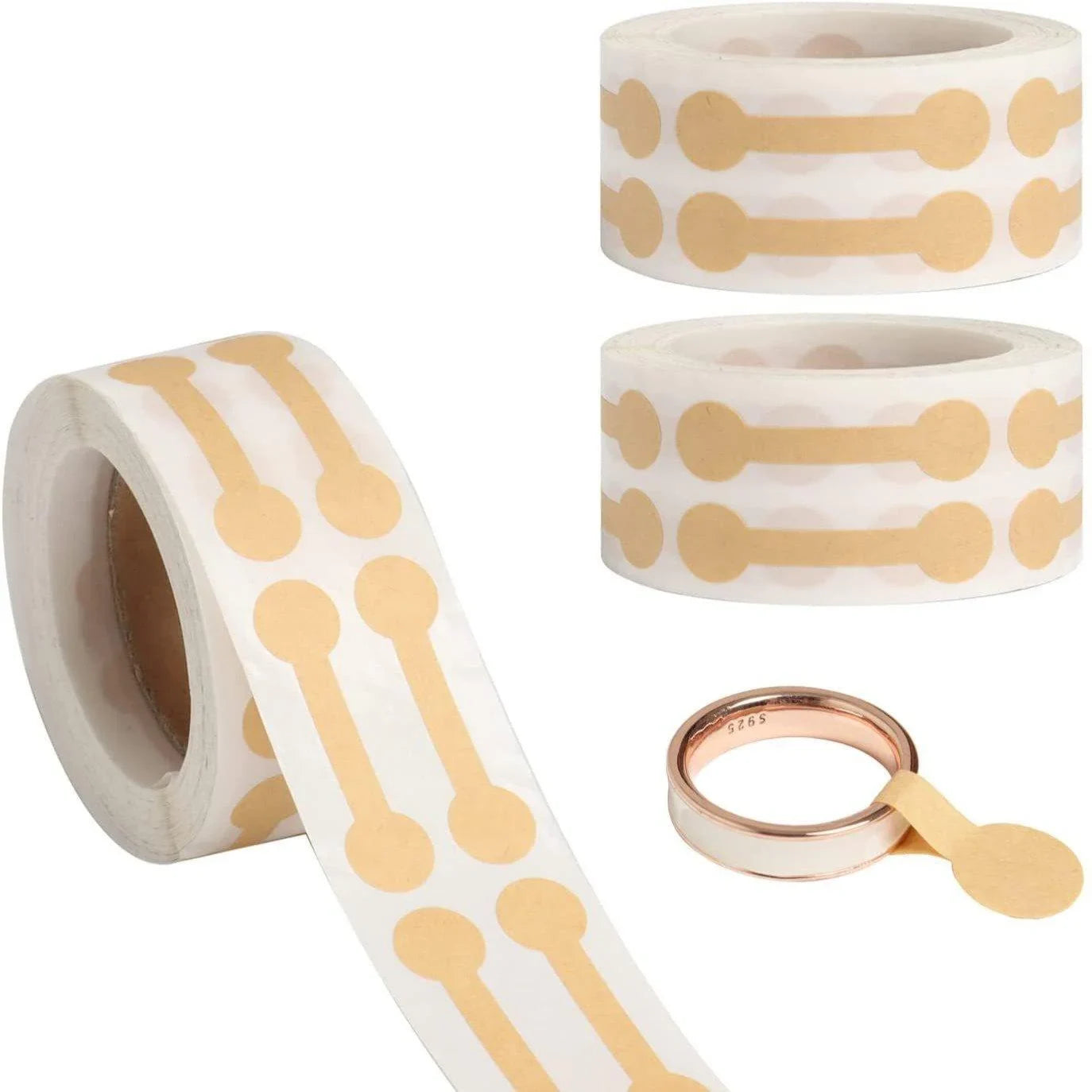 10 rolls White And Kraft Jewelry Stickers for Price Tag – Discount ...