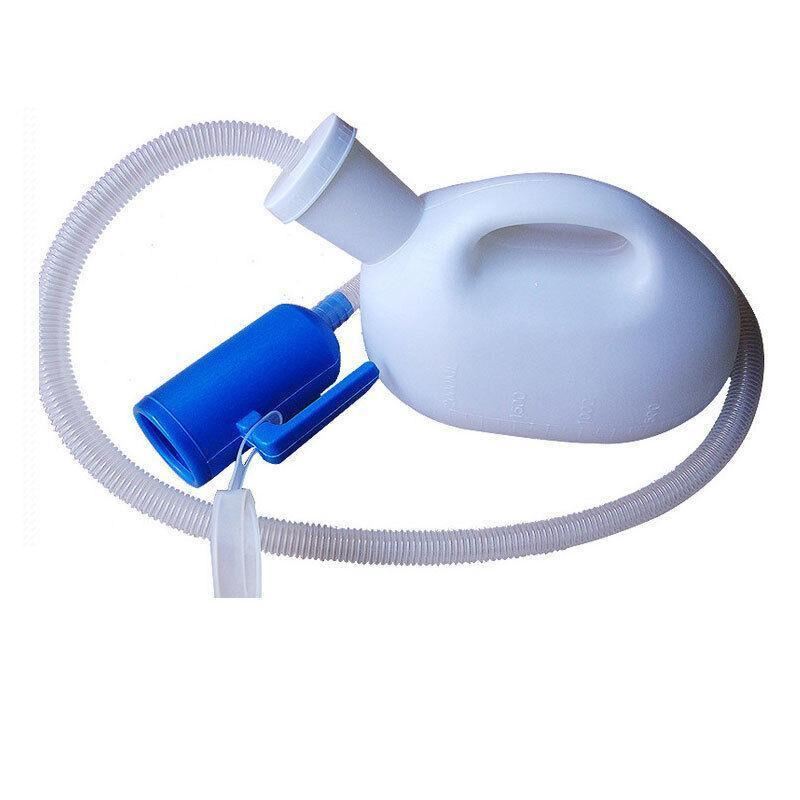 Men's Portable 2000ML Urinal with Tube - Travel & Bedridden Aid ...
