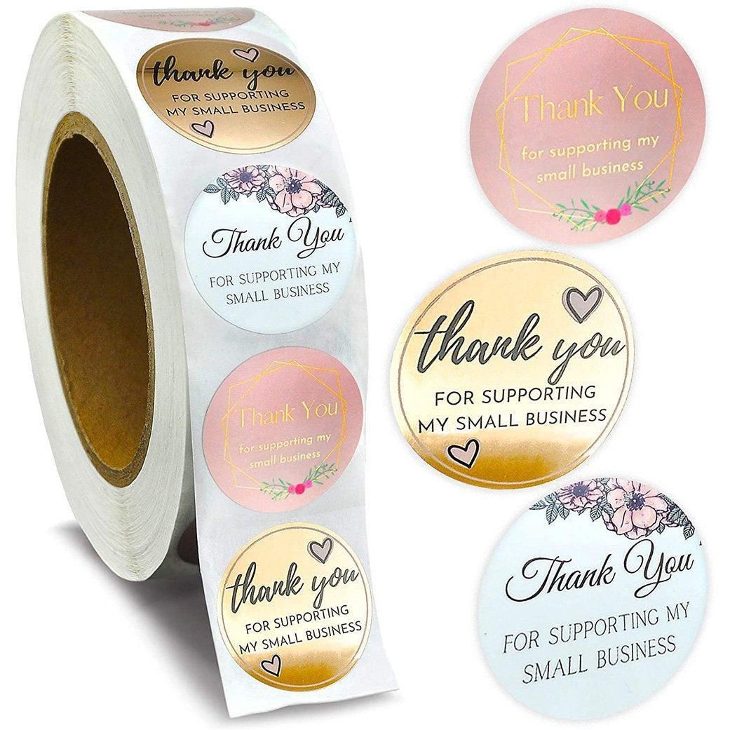 100-Pack Thank You Stickers for Retail Business – Discount Packaging ...