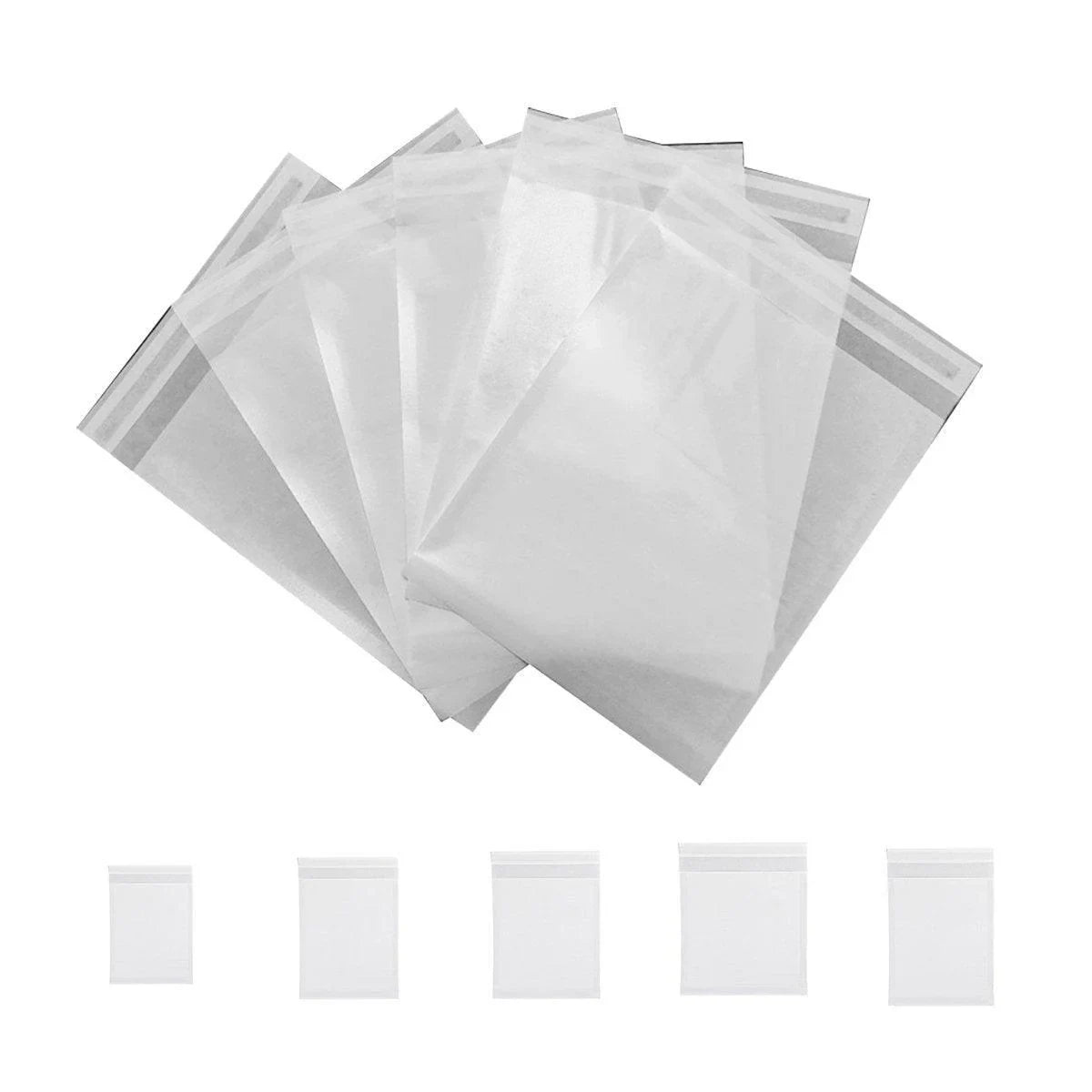 50PCS Translucent Glassine Paper Bag Eco-Friendly – Discount Packaging ...